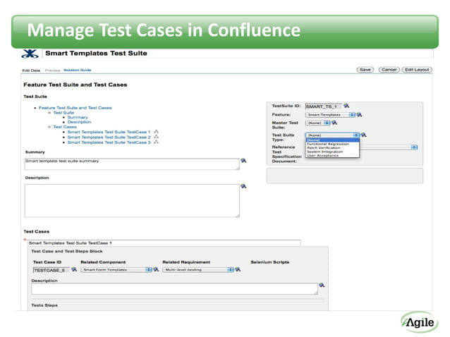 Selenium integration with Confluence and JIRA using zAgile Teamwork | PPT