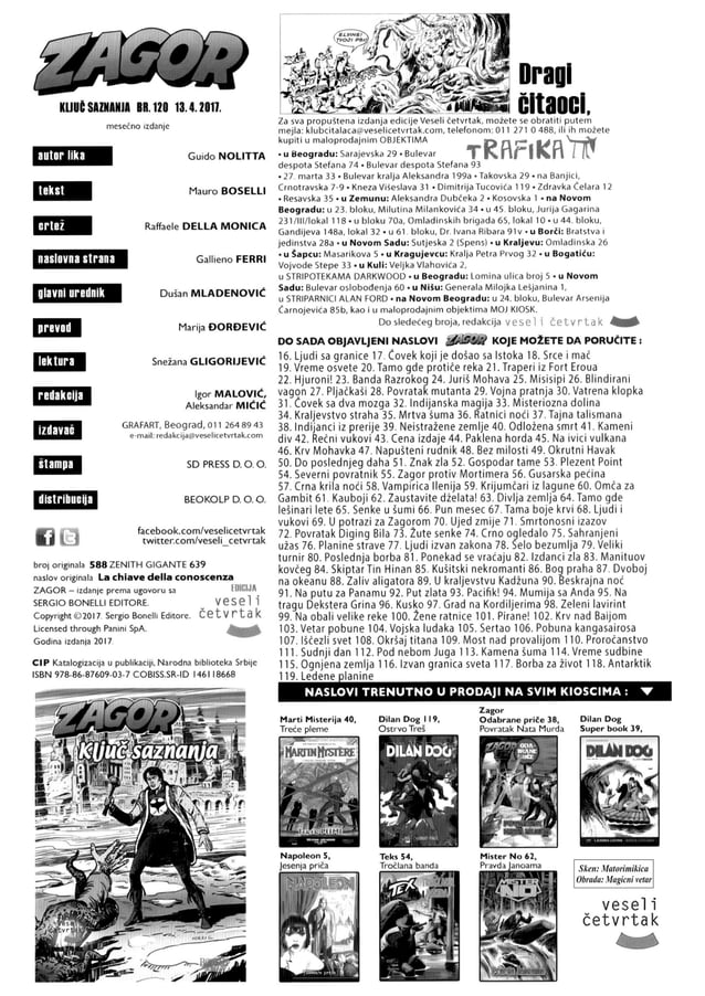 Zagor vc 120 - kljuc saznanja | PDF