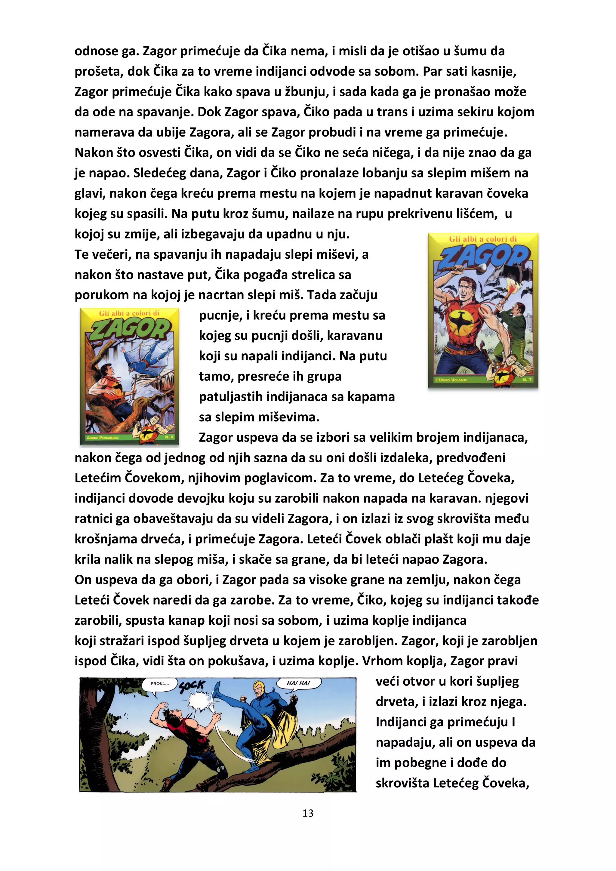 Zagor - KOMPLETAN HRONOLOŠKI POPIS AVANTURA (Avanture 1 -30) | PDF