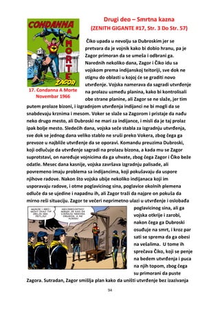 Zagor - KOMPLETAN HRONOLOŠKI POPIS AVANTURA (Avanture 1 -30) | PDF