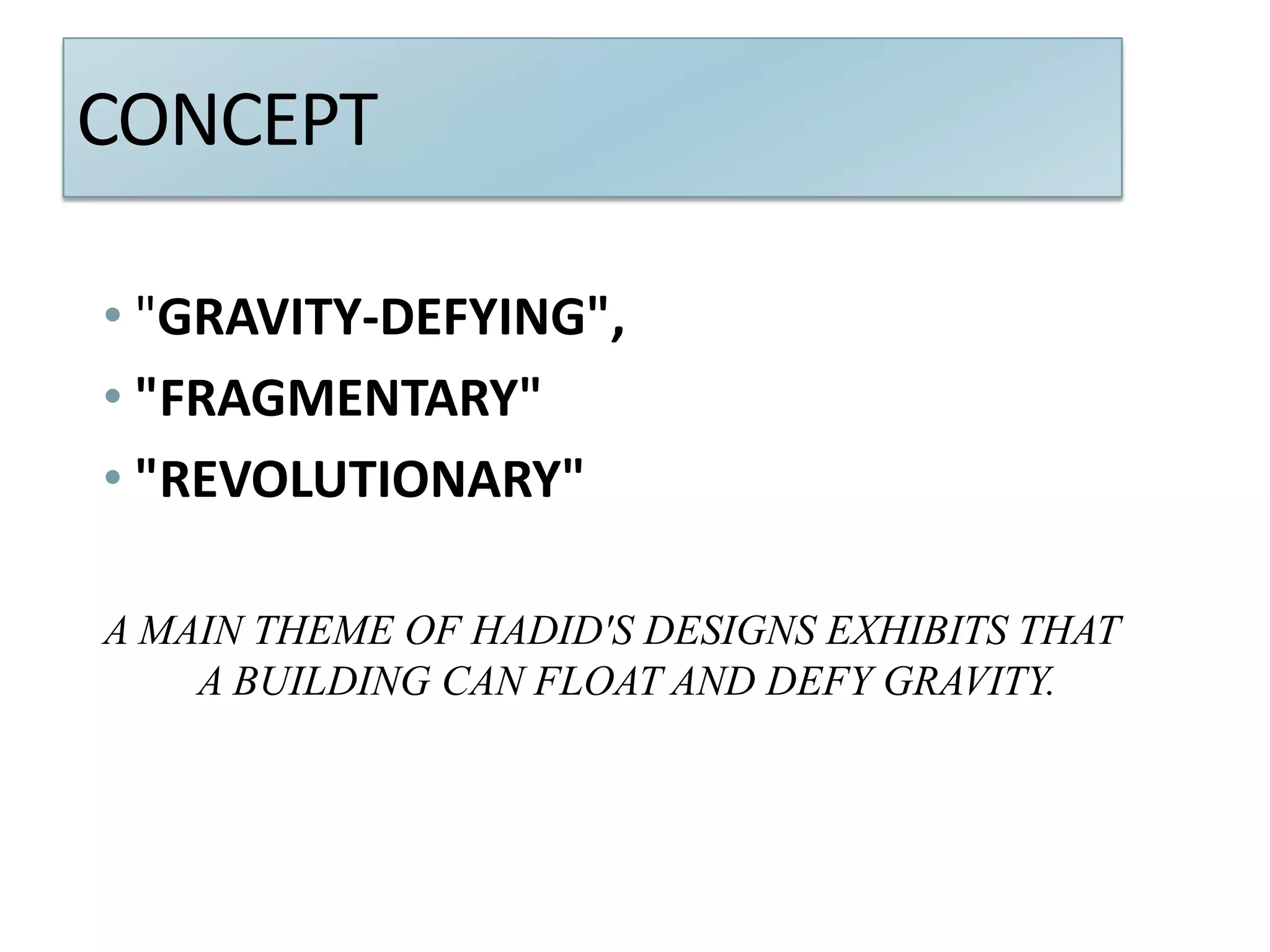 Zaha Hadid works | PPTX