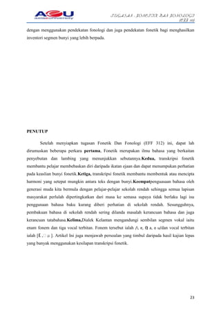 Zaharah mokti tugasan fonetik & fonologi eff 312 | DOCX