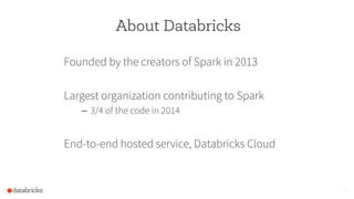 New directions for Apache Spark in 2015 | PPT