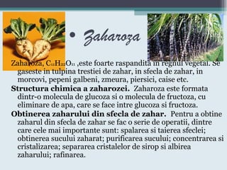 Zaharidele | PPT