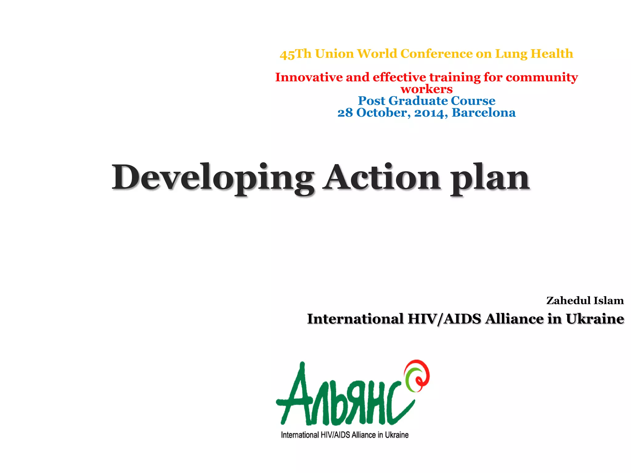 Developing action plan | PPT