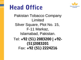 Pakistan Tobacco Company | PPT