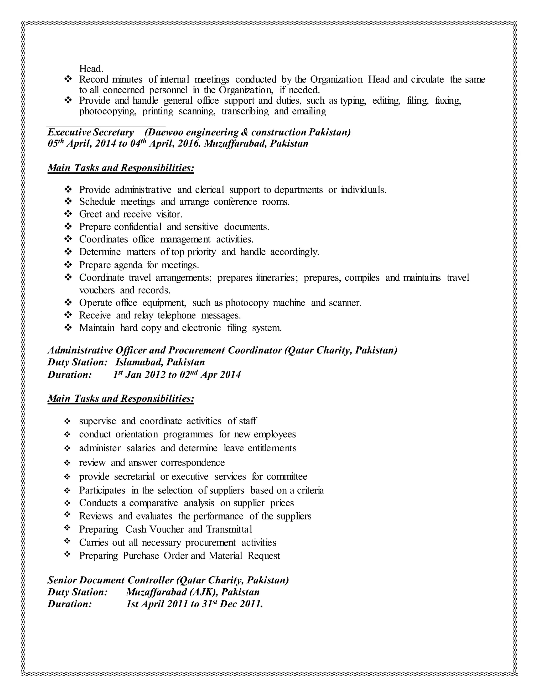 Zahid aziz cv | DOCX