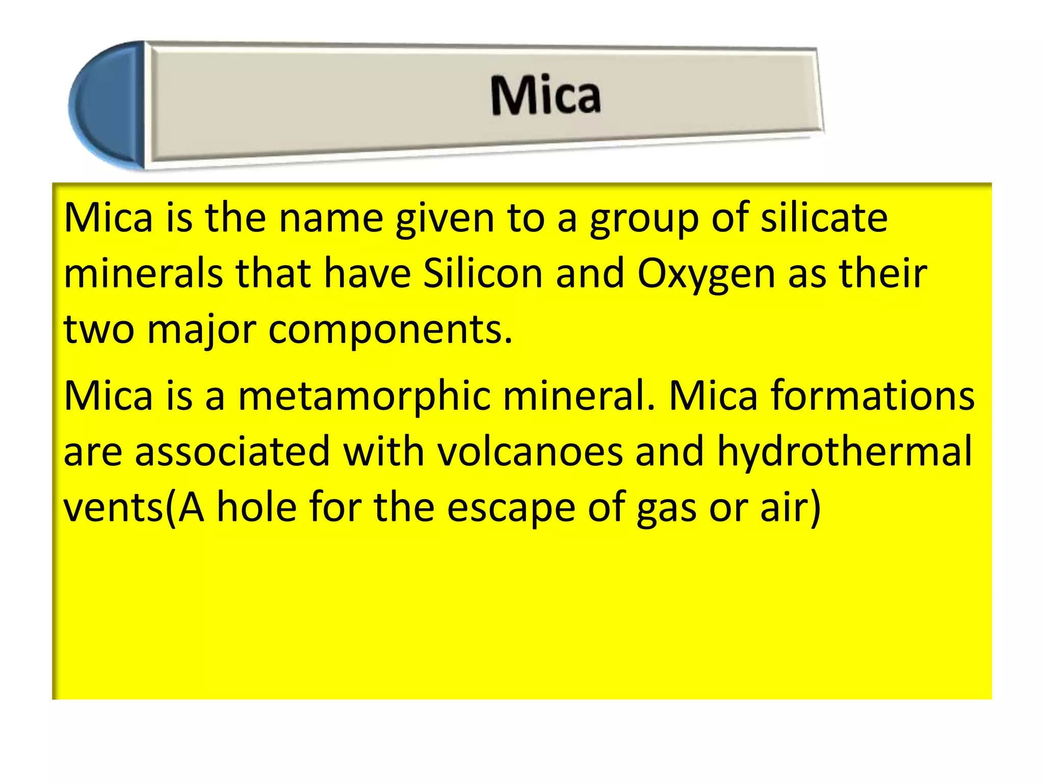 Mica and its various types | PPT | Free Download