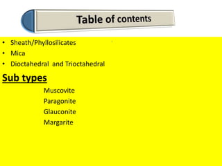 Mica and its various types | PPTX