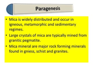 Mica and its various types | PPTX