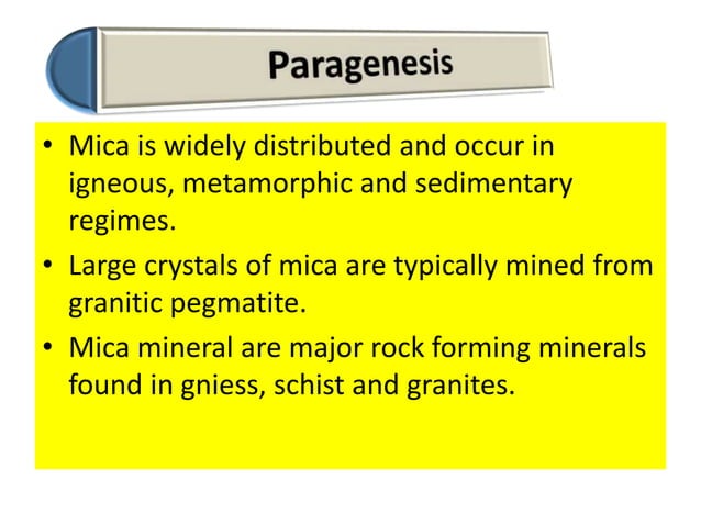 Mica and its various types | PPTX