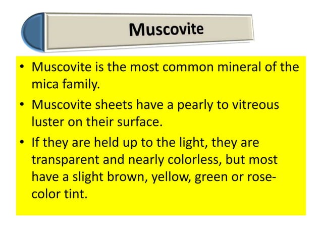 Mica and its various types | PPTX