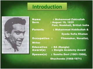 Zahir raihan by sazzad (aiub) | PPT