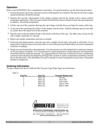 Zahn cup m09-407 | PDF