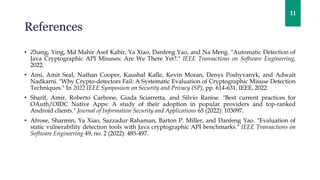 Detecting Misuses of Security APIs: A Systematic Review | PPTX