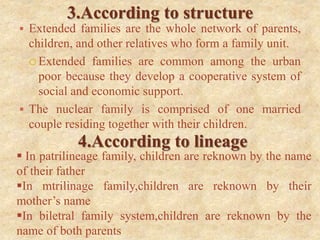 Family and marriage...their types. | PPTX