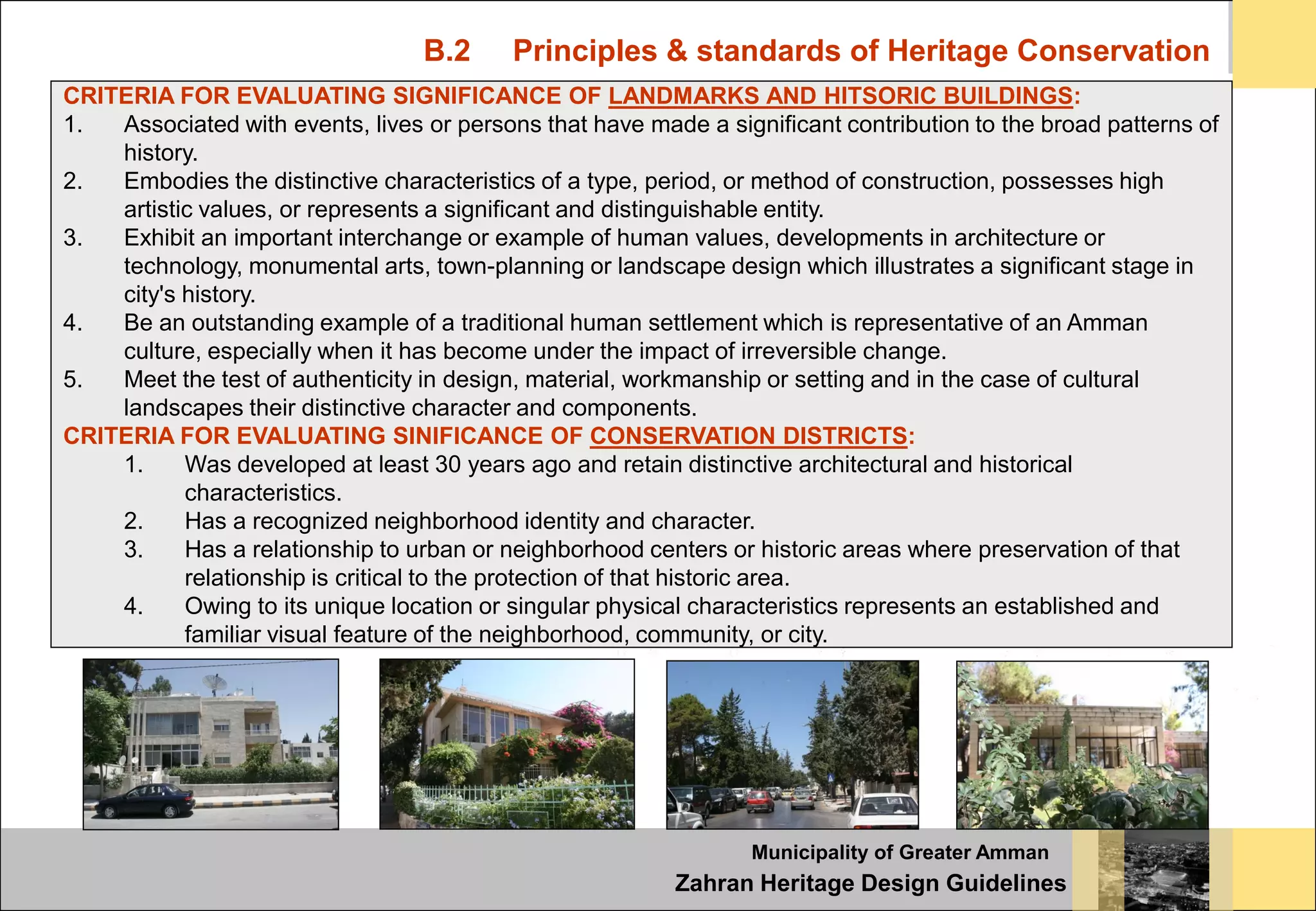 Zahran heritage design guidelines | PDF