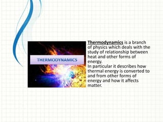 THERMODYNAMICS | PPTX | Physics | Science