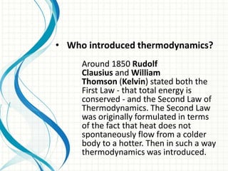 THERMODYNAMICS | PPTX | Physics | Science