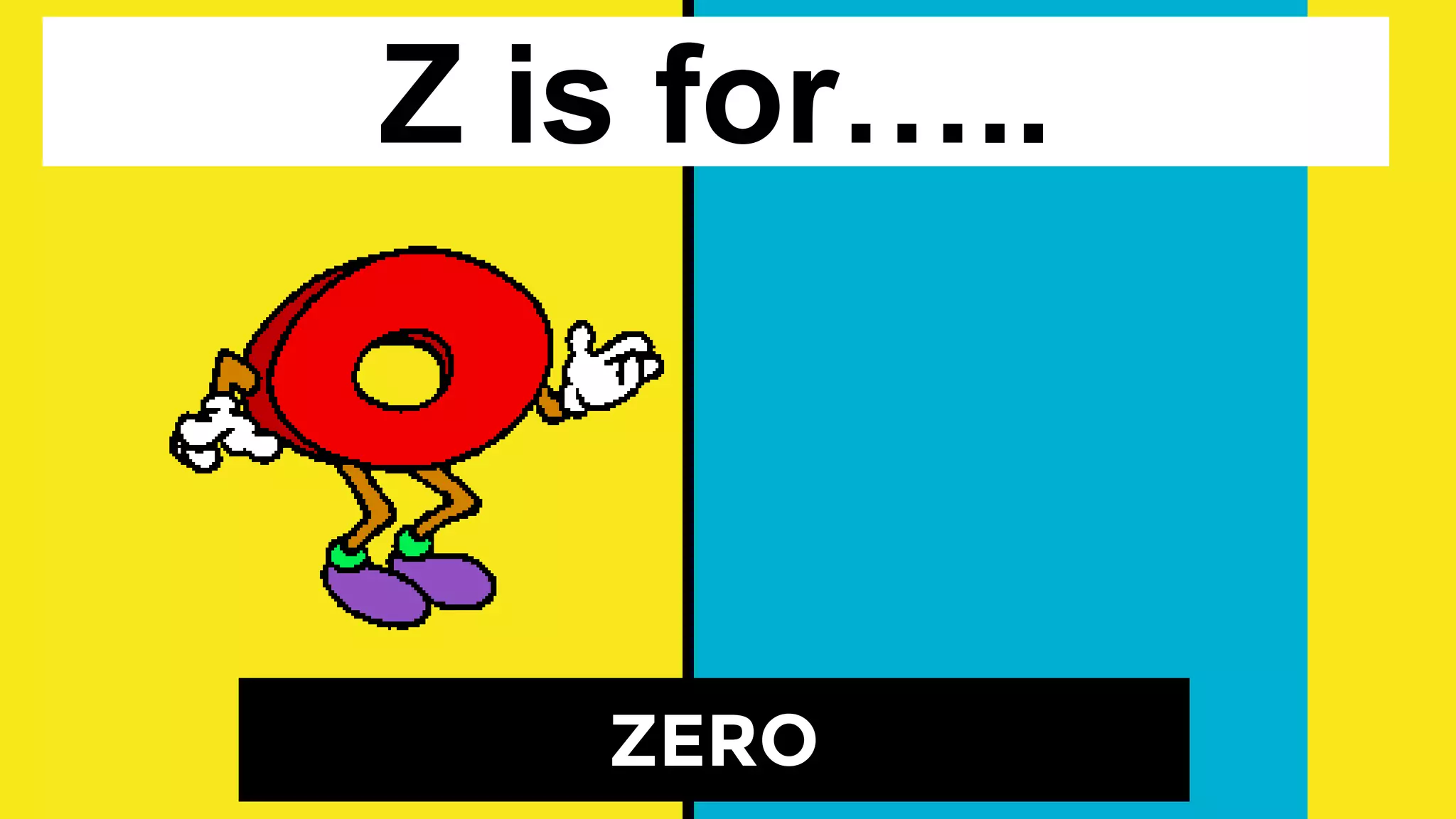 Letter Z z slideshow for ESL kids | PPTX