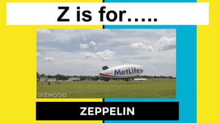 Letter Z z slideshow for ESL kids | PPTX