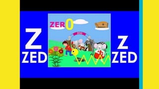Letter Z z slideshow for ESL kids | PPTX