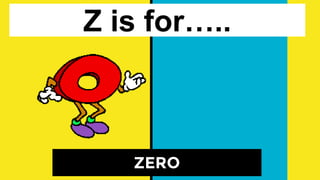 Letter Z z slideshow for ESL kids | PPTX