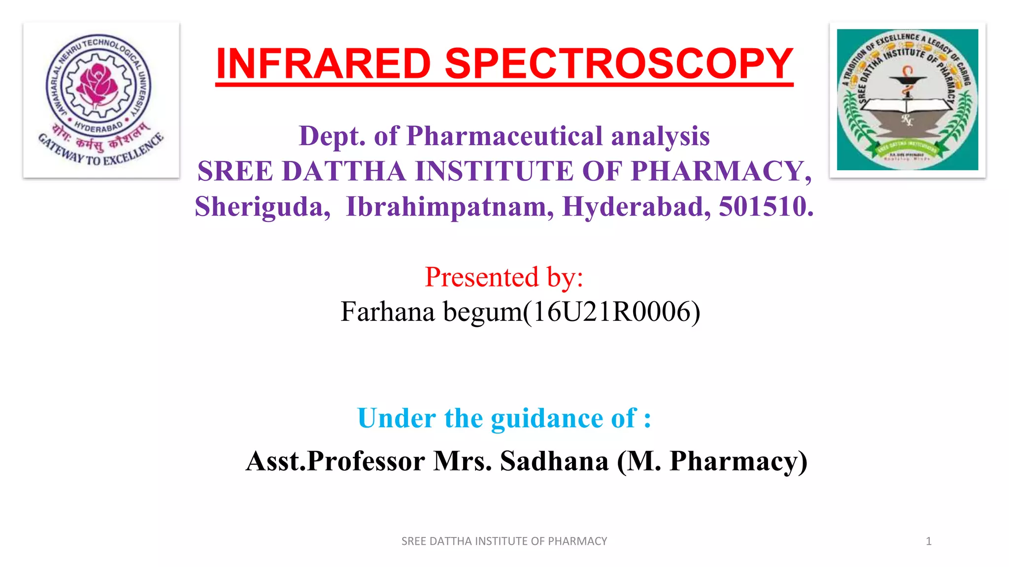 Infrared spectroscopy | PPTX | Chemistry | Science