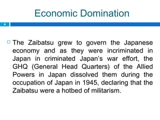 Zaibatsu (Japan) | PPT