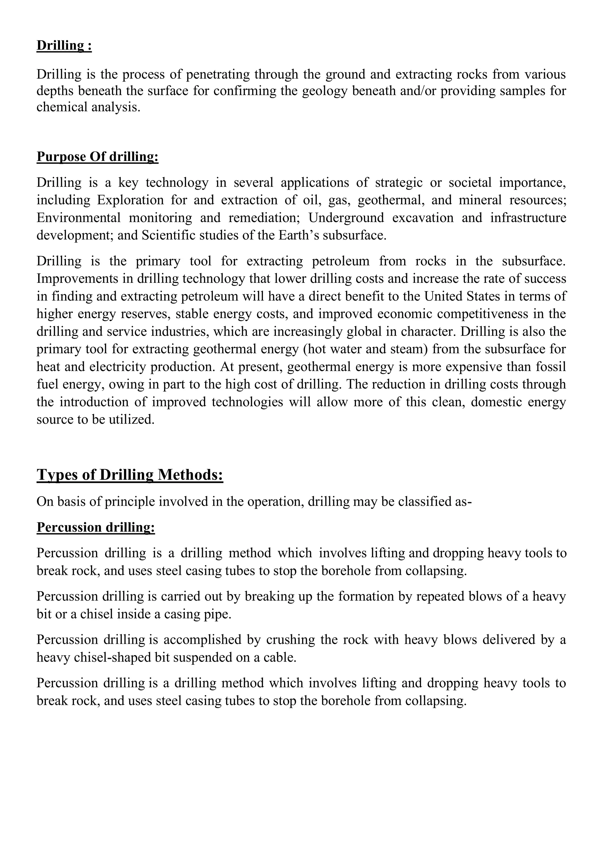 Types of Drilling | PDF