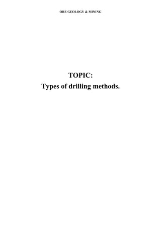 Types of Drilling | PDF
