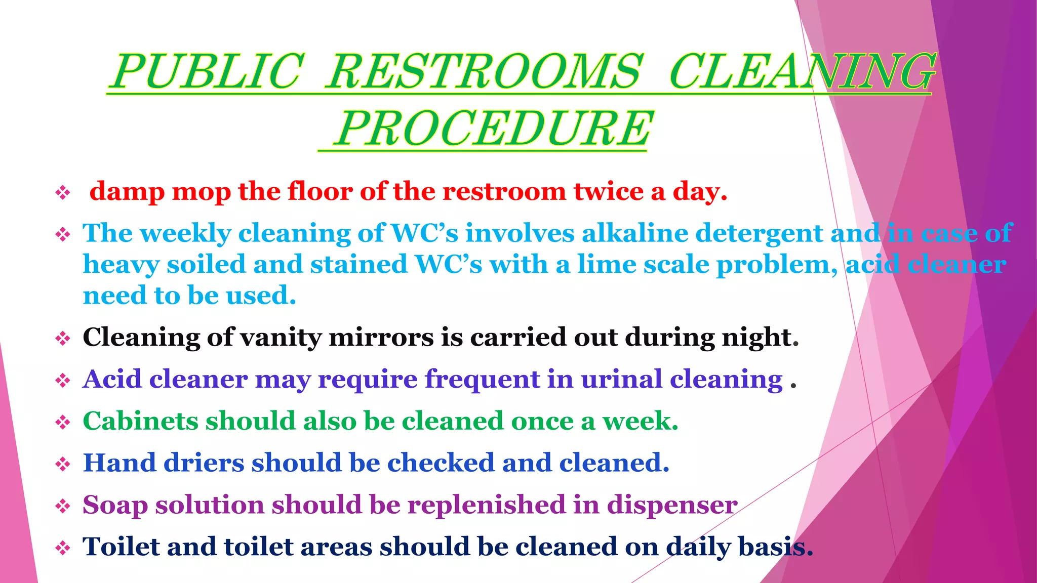 PUBLIC AREA CLEANING | PPTX