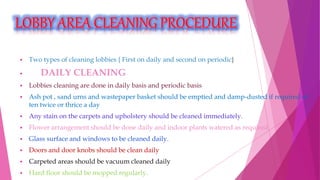 PUBLIC AREA CLEANING | PPTX