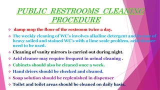 PUBLIC AREA CLEANING | PPTX