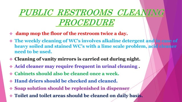 PUBLIC AREA CLEANING | PPTX