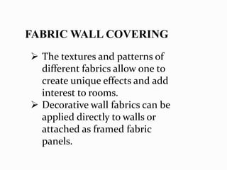 WALL COVERING , WALLPAPER,PAINT AND THEARE TYPES | PPTX