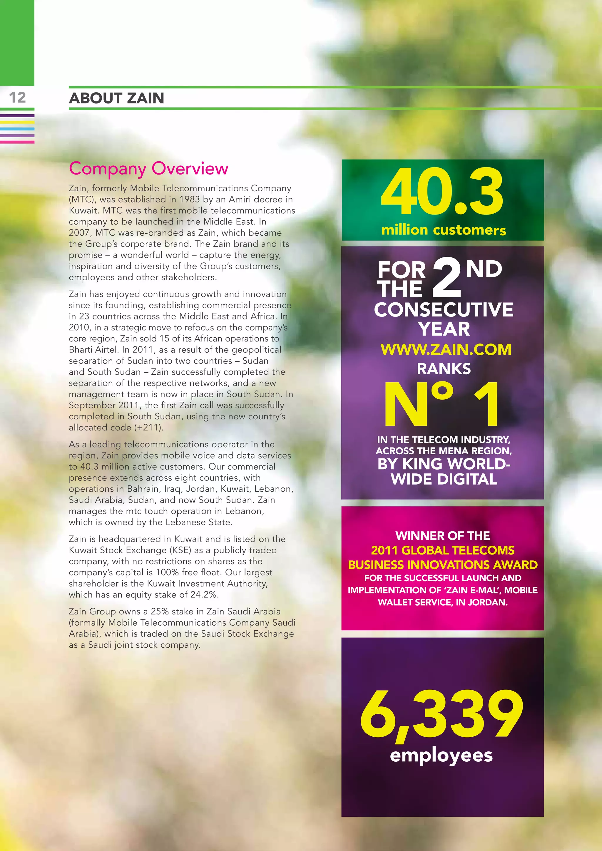 Zain sustainability-report-english 1 | PDF