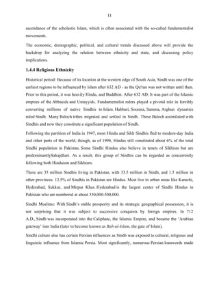 Ethnicity in Sindh A comprehensive View | DOCX