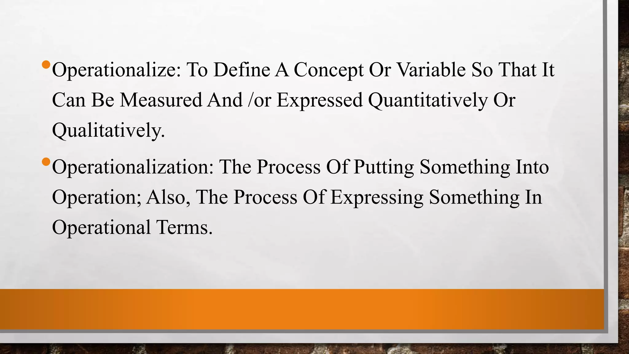 Operational Variables | PPTX
