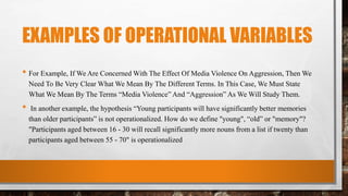 Operational Variables | PPTX
