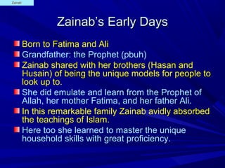 Zainab Daughter of Ali Ibn Abi Talib A.S | PPS