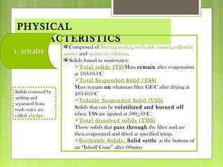 ESTIMATION OF CHARACTERSTICS OF WASTEWATER | PPT | Science