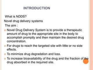 NOVEL DRUG DELIVERY SYSTEM REVIEW | PPTX