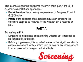 EIA SCREENING presentation | PPTX