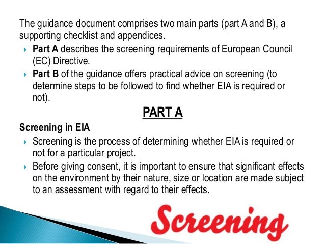 EIA SCREENING presentation