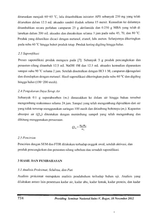 SUPERABSORBEN HASIL PENCANGKOKAN DAN PENAUTAN SILANG FRAKSI ONGGOK DENGAN AKRILAMIDA | PDF