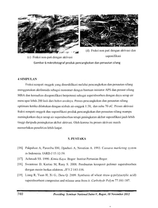 SUPERABSORBEN HASIL PENCANGKOKAN DAN PENAUTAN SILANG FRAKSI ONGGOK DENGAN AKRILAMIDA | PDF