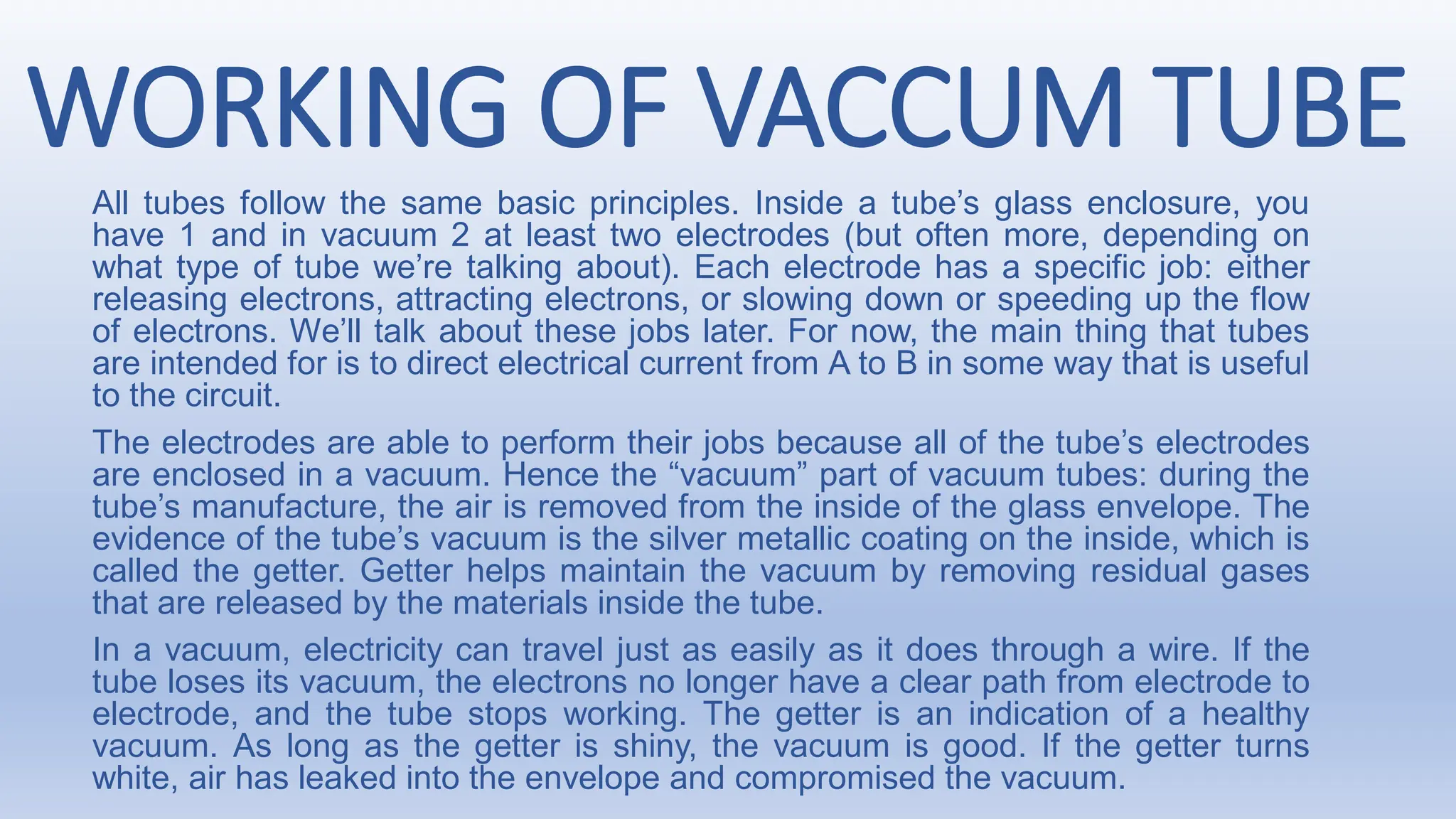 VACCUM TUBE and its work of computer /// | PDF