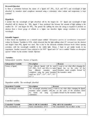 CHEMISTRY INTERNAL ASSESMENT| CHEM IA | DOCX
