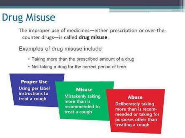 Abuse And Misuse Of Medication | PPTX